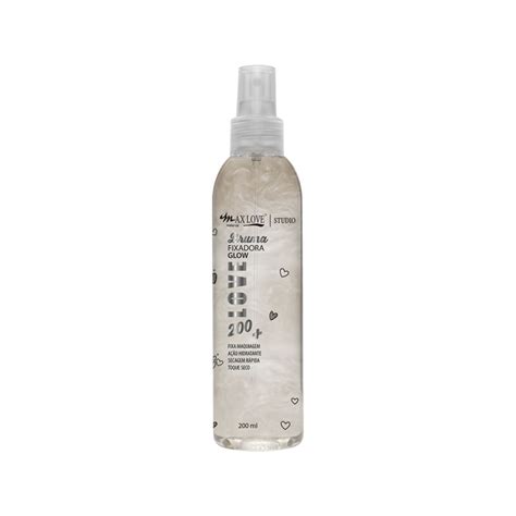 Bruma Fixadora Glow 200ml Max Love Mercado Make