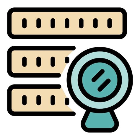 Premium Vector Server Safety Icon Outline Vector Online Security Online System Color Flat