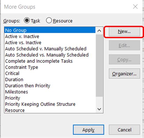Microsoft Project Lookahead Schedule Group Tasks By Dates