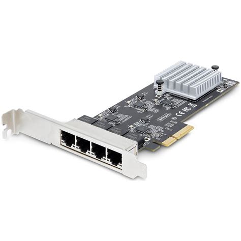 STARTECH COM Scheda Di Rete 2 5 Gigabit A 4 Porte Scheda Ethernet PCIe Da 2 5 Gbps NBASE T