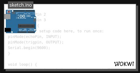 Robotik Ultrasonik Wokwi Esp32 Stm32 Arduino Simulator