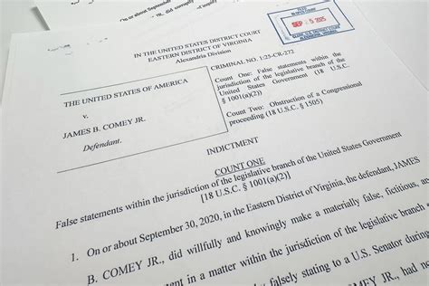 The Sparse Indictment Of Comey By Trumps Justice Department