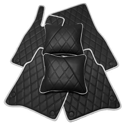 Diamond Eco Leather Floor Mats Pillows For W223 Mercedes Benz S500 S580