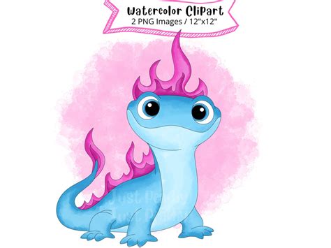 Bruni From Frozen Hand Drawn Watercolor Clipart Png High Resolution