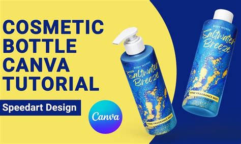 Cosmetic Bottle Label Design Tutorial In Canva Foco Digital