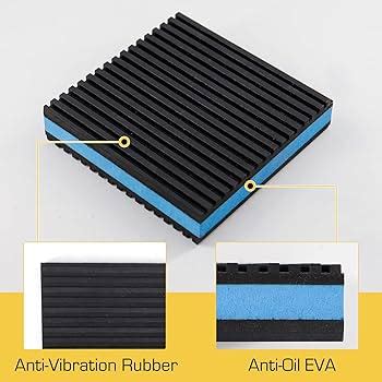 Equipment Vibration Control 4 Pack 4x4x78 Inch Rubber Anti Vibration