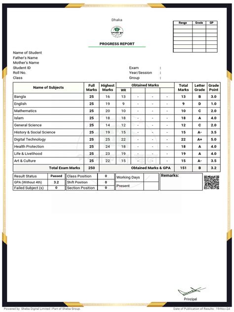 General Exam Mark Sheet Pdf Educational Assessment And Evaluation