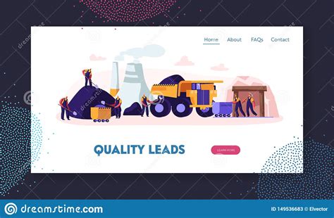 Coal Mining Miners Working On Quarry With Tools Transport And Technique Extraction Industry