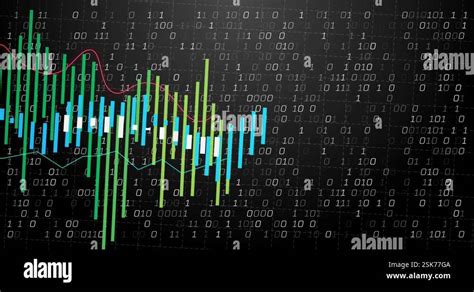 Animation Of Financial Data Processing And Binary Coding Over Black Background Stock Video