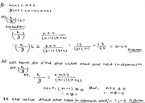 Suppose That The Functions H And G Are Defined As Gauthmath