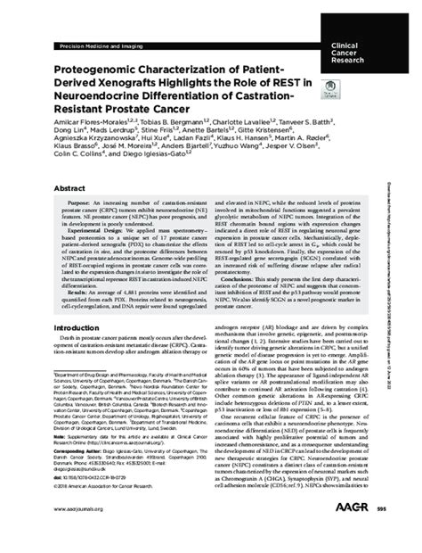 Pdf Proteogenomic Characterization Of Patient Derived Xenografts
