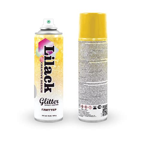 Купить лак глиттер металлик в баллончике LILACK Glitter Effect Coating