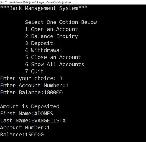 GitHub Sancodebits BANKING MANAGMENT SYSTEM A Proto Type Of Banking Using Basic Concept Of
