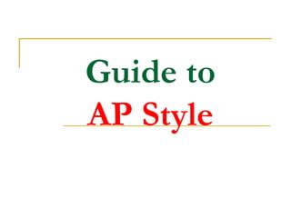 AP Style Guide PDF