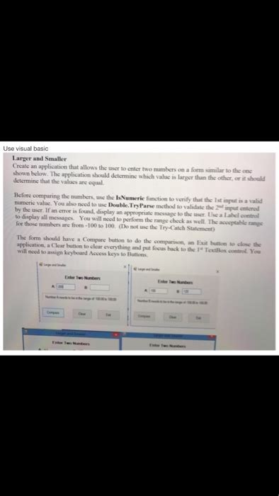 Solved Use Visual Basic Isnumeric And Range Check 100