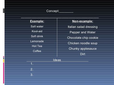 Mixtures Examples And Non Examples
