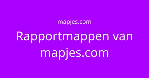 Rapportmappen Van Mapjes