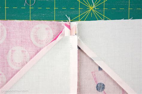 October Block Of The Month Pinwheel Quilt Block Polka Dot Chair