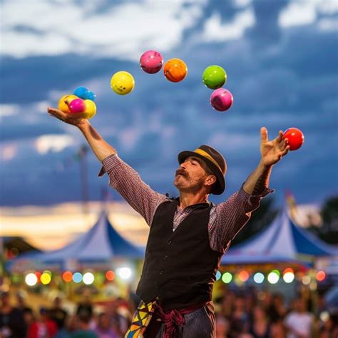 Free Juggler In Action Image Juggler Performer Entertainment Download At Stockcake