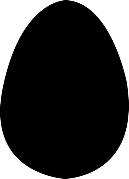 Easter Shape Single Egg Free Svg Image