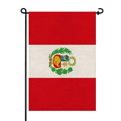 Peru Flag Peruvian Garden Flags Double Sided Small Yard Flag