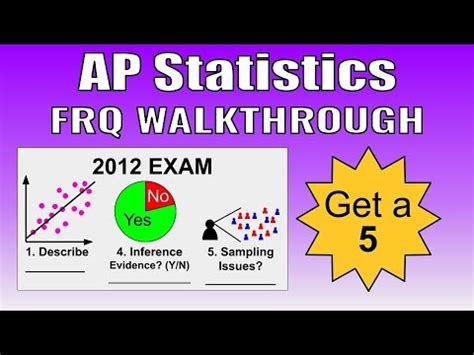 AP Statistics FULL FRQ Walkthrough Exam YouTube