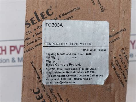 Selec Tc303 Temperature Controller Aeliya Marine