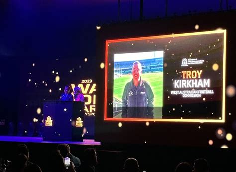 Huge Congratulations To Troy Kirkham From Wa Football Commission On