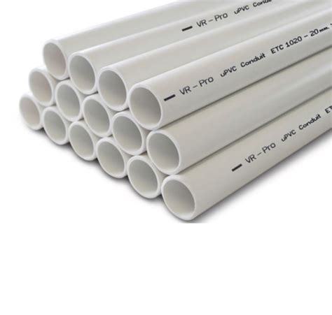 ท่อร้อยสายไฟ สีขาว ปลายเรียบ พีวีซี Vr Pro 20 มม 1 2 นิ้ว ยาว 2 92 เมตร Thaihardwaresolution