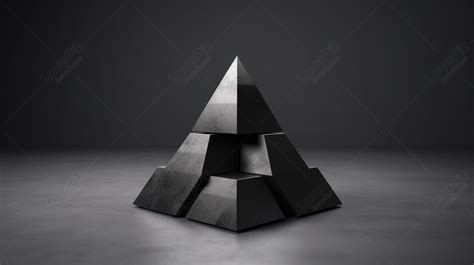 3d로 렌더링된 상품을 표시하기 위한 육각형 디자인의 회색 피라미드 모양의 3d 연단 연단 배경 디스플레이 디자인 배경 제품 배경 이미지 Hd 연단 디스플레이