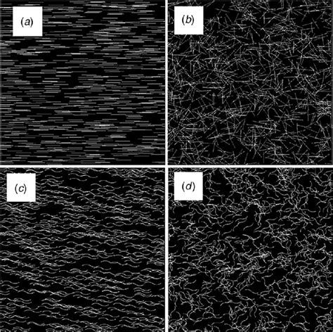 Computer Simulated Microstructures A Straight Aligned B Straight