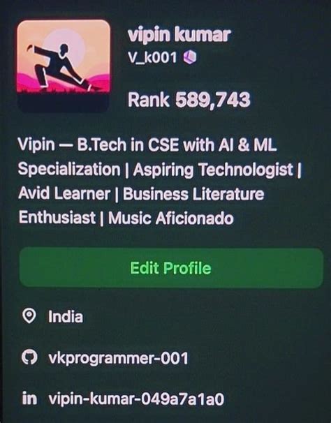 Vipin Kumar On Linkedin Leetcode Codingchallenge Problemsolving