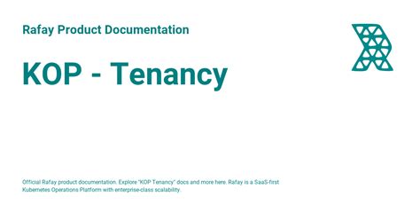Kop Tenancy Rafay Product Documentation
