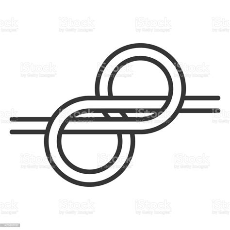 사각형 매듭 선 아이콘입니다 켈트 매듭 로고 디자인 벡터 일러스트 레이 션 뒤엉킴에 대한 스톡 벡터 아트 및 기타 이미지 뒤엉킴 로고 매기 Istock