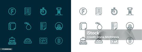 라인 법칙 기둥 각도기 그리드 체크리스트가 있는 클립보드 인증서 템플릿 배 스톱워치 시험지 오답 및 책 수학 아이콘을 설정합니다 벡터 0명에 대한 스톡 벡터 아트 및 기타