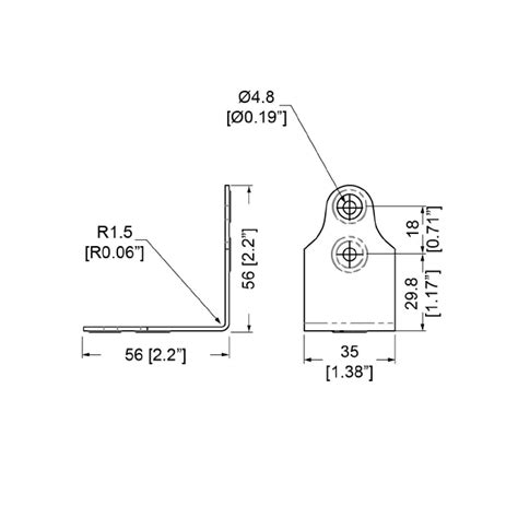 Perfil Angular De Aluminio De 37mm Supply Box