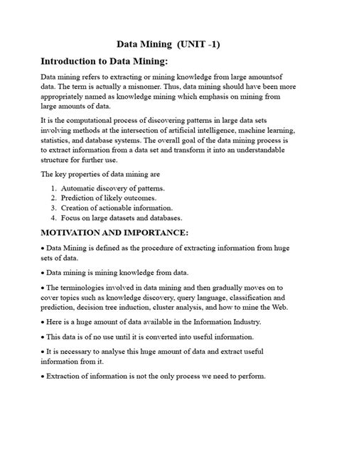 dwdm 1 pdf data mining data warehouse