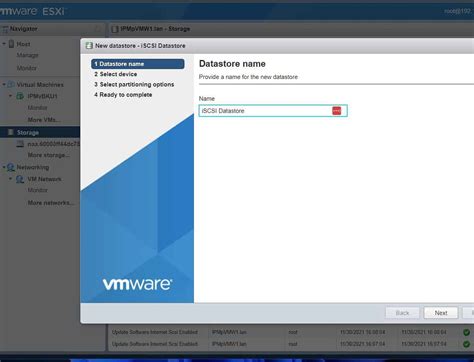 Configure VMware ESXi Servers To Share An ISCSI Storage