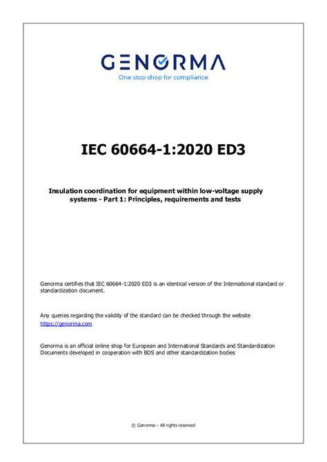 IEC 60664 1 2020 ED3