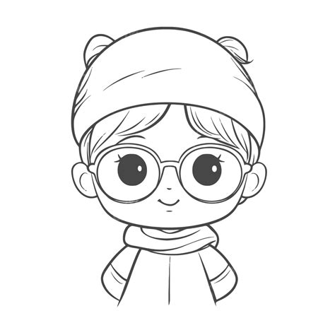 How To Draw Chibi Girl With Glasses