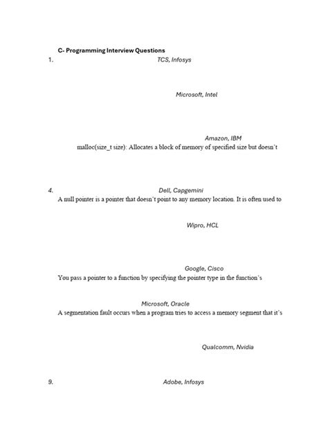 C Programming Pdf Pointer Computer Programming Thread Computing