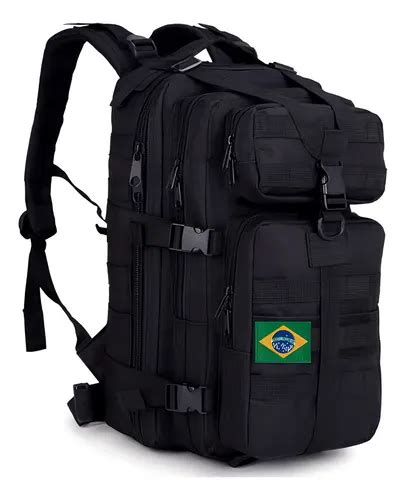 Mochila Militar Tática Tamanho Ideal 40 Litros Impermeável C Preto
