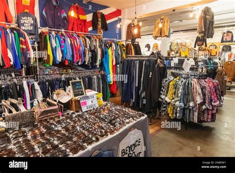 England London Spitalfields Brick Lane Vintage Market Display Of