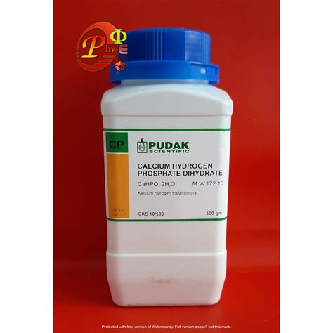 Jual Kalsium Hidrogen Fosfat Dihidrat Dikalsium Fosfat Cahpo4 Pudak Per Gram Min 10 Gram