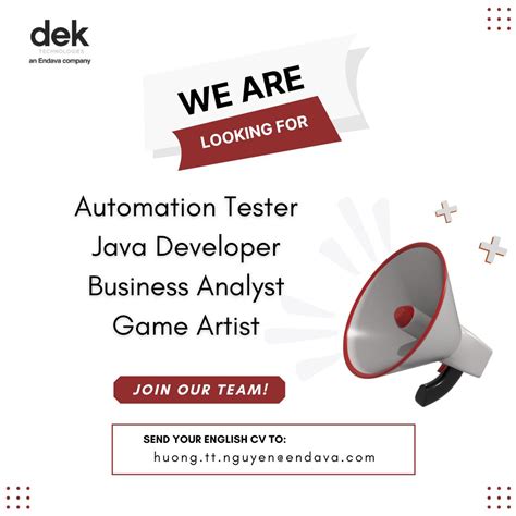 Trúc Hương Nguyễn On Linkedin Dektechnologies Endava Javadeveloper