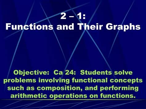 PPT Functions And Their Graphs PowerPoint Presentation Free