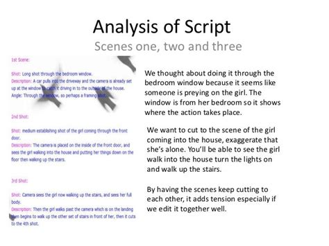 Analysis Of Script