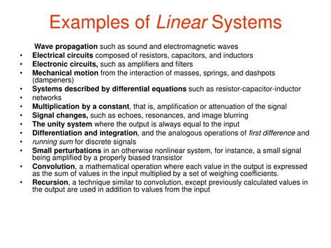 PPT Linear Systems PowerPoint Presentation Free Download ID