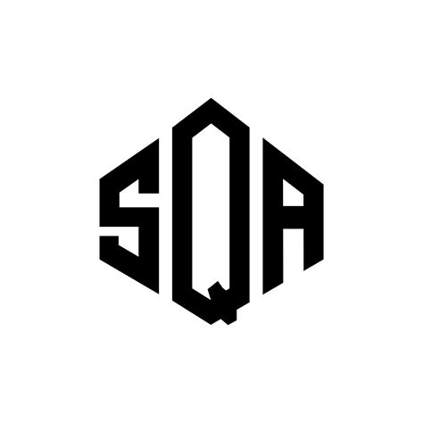 Sqa Letter Logo Design With Polygon Shape Sqa Polygon And Cube Shape