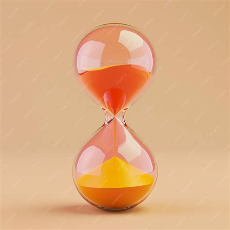 3d Hourglass Icon Time And Countdown Logo Illustration Premium Ai